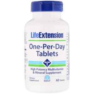 life extension one per day tablets, 60 count