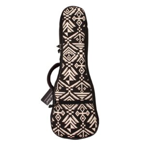 music first canvas vintage style 23/24 inch concert "aztec" ukulele case ukulele bag ukulele cover