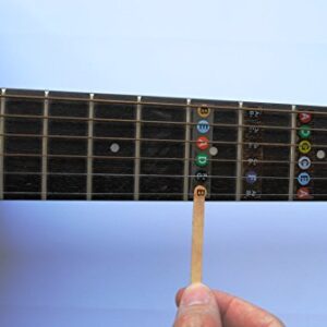 Guitar Fret Stickers- Color Coded- for Fretboard Note Positions