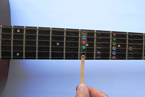 Guitar Fret Stickers- Color Coded- for Fretboard Note Positions