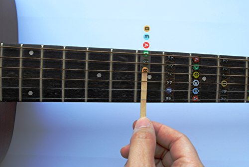 Guitar Fret Stickers- Color Coded- for Fretboard Note Positions