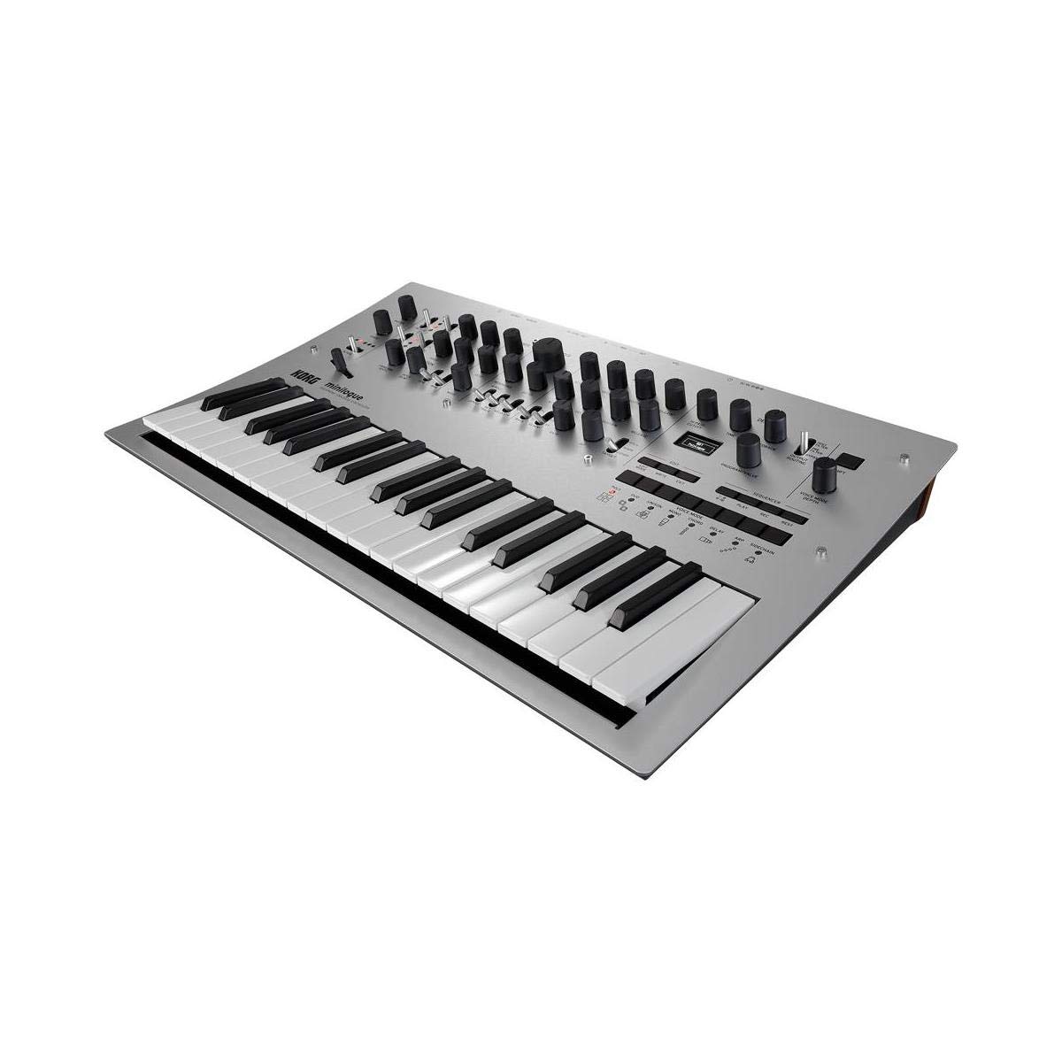 Korg Minilogue 4 Voice Polyphonic Analog Synthesizer with 200 Presets - Bundle With Korg Custom Case