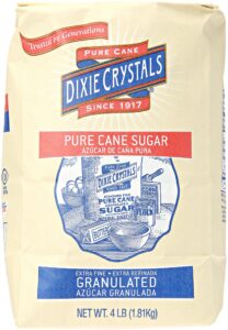 imperial sugar dixie crystals pure cane sugar, 4 lb