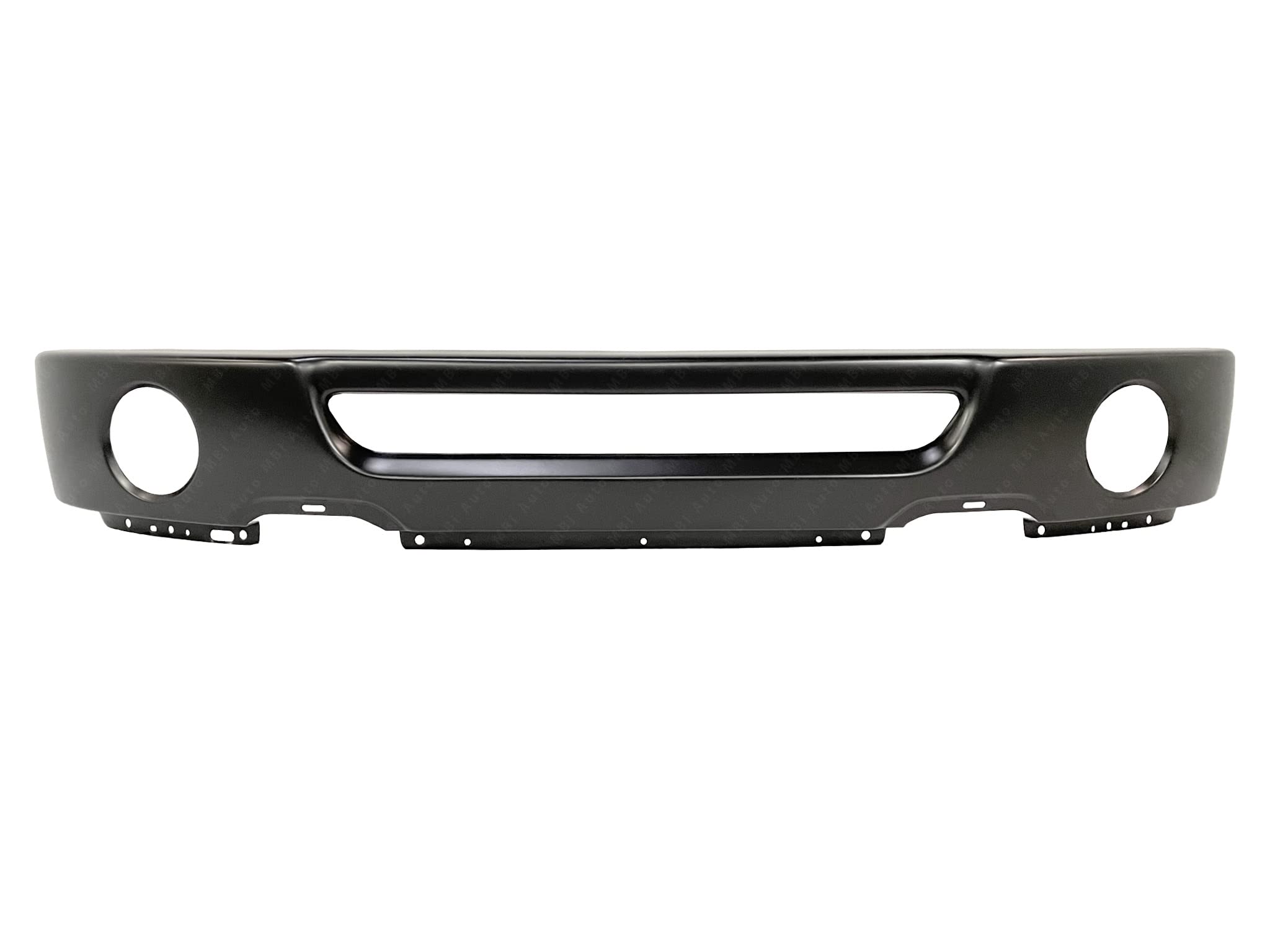 Crash Parts Plus Painted Black Steel Front Bumper for Ford F-150, Lincoln Mark LT - FO1002401