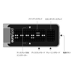 TC Electronic POLYTUNE CLIP Clip-On Tuner with Polyphonic, Strobe and Chromatic Modes and 108 LED Matrix Display for Ultimate Tuning Performance