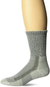 thorlos unisex mb military thick padded crew sock, sage, large