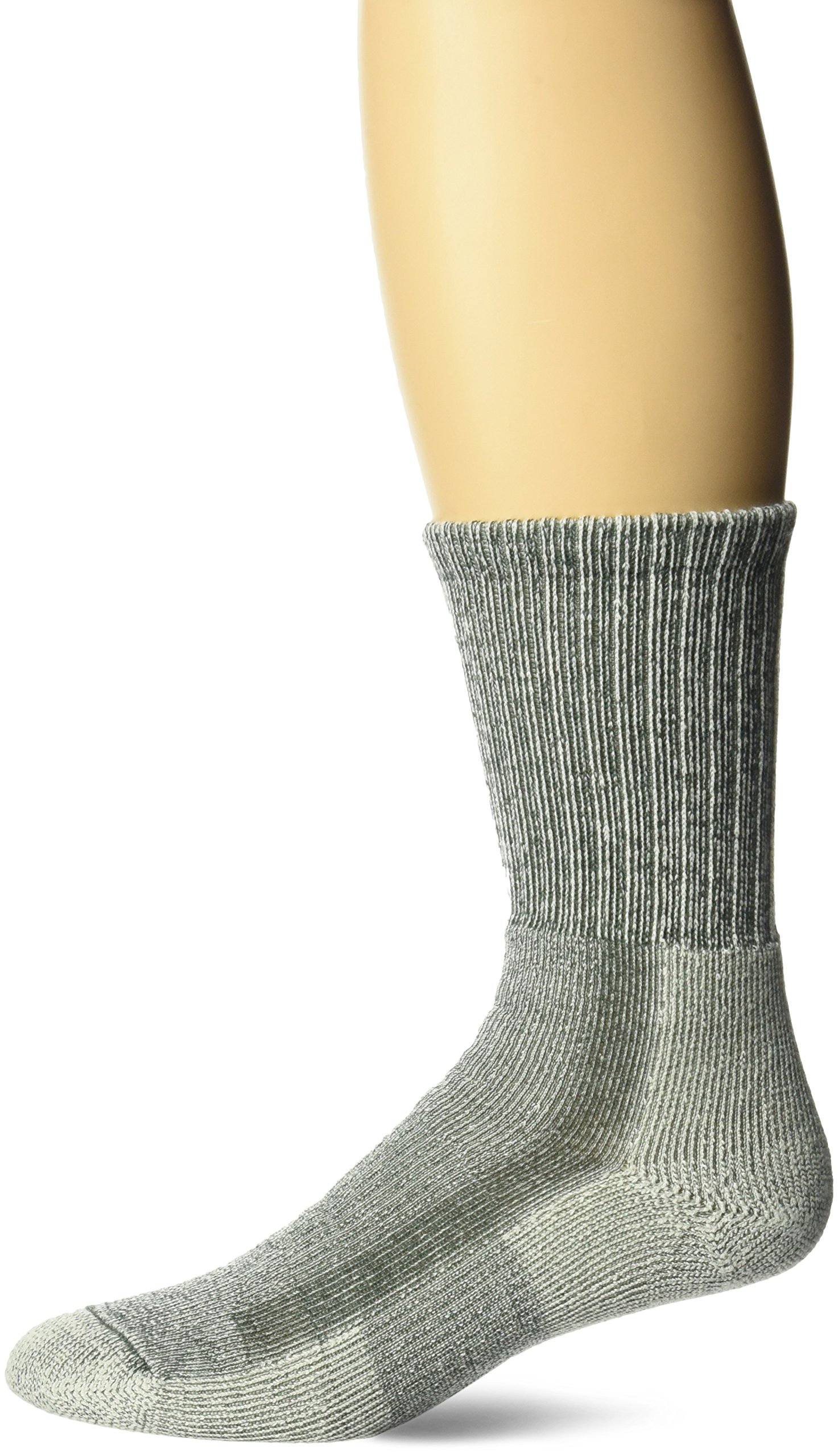 Thorlos Unisex MB Military Thick Padded Crew Sock, Sage, Large