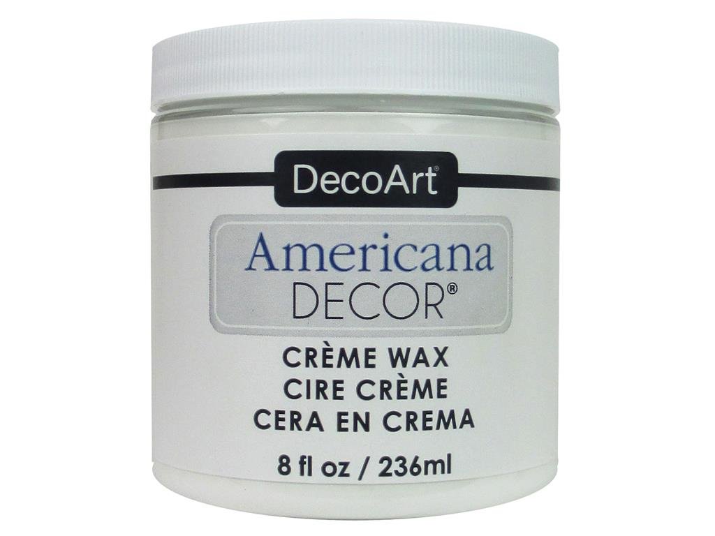 Decoart AmerDecorCremeWax Americana Decor Creme Wax 8oz White, 8 Fl Oz (Pack of 1)