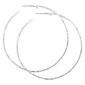 Silpada Hammered .925 Sterling Silver Hoop Earrings for Women, Jewelry Gift Idea, Circle Up'