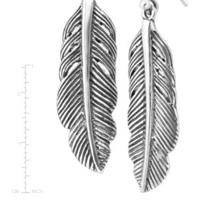 Silpada 'Etched Feather' Drop Earrings in Sterling Silver