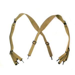 anqiao ww2 repro us army m36 suspenders combat x strap webbing canvas