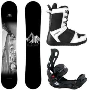 package-system timeless snowboard 156 cm-system ltx binding large-system apx snowboard boots-10