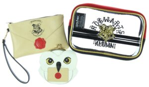 harry potter hogwarts alumni jrs. gift set makeup case zip wallet & coin purse