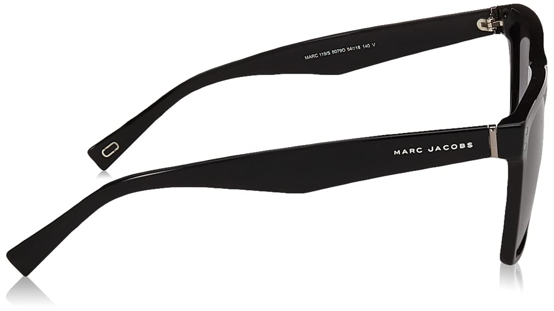 Marc Jacobs Women's MARC119/S Square Sunglasses, Black/Dark Gray Gradient, 54 mm