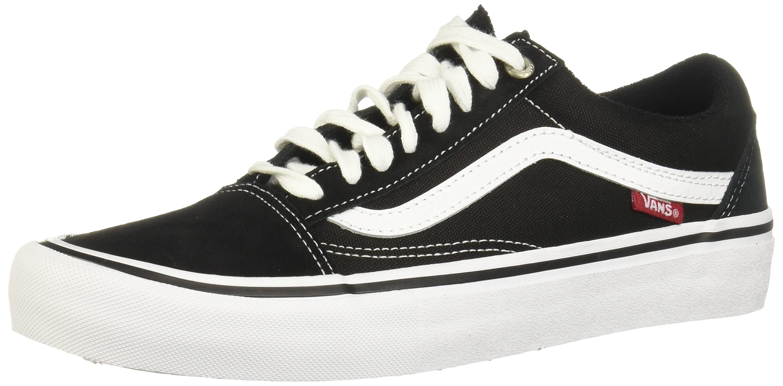 Vans Men's Old Skool Pro Skate Shoe, Black/White