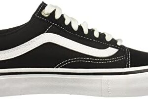 Vans Men's Old Skool Pro Skate Shoe, Black/White