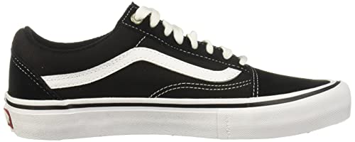 Vans Men's Old Skool Pro Skate Shoe, Black/White