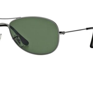 Ray Ban RB3362 COCKPIT 004 56M Gunmetal/Crystal Green Sunglasses For Men For Women