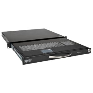 tripp lite 1u rackmount keyboard with kvm cable kit for 2-post or 4-post racks (srshelfkbd)