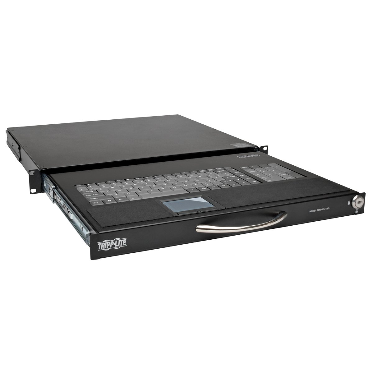 TRIPP LITE 1U Rackmount Keyboard with KVM Cable Kit for 2-Post or 4-Post Racks (SRSHELFKBD)