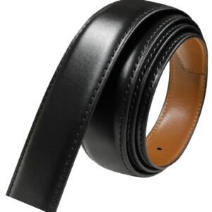 160502 Reversible Belt Strap Replacement Genuine Leather Dress Belt Strap, 1-1/8" (30mm) Wide (Black/Tan, 36)