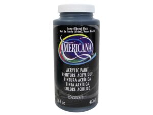 decoart americana acrylics 16oz lamp black