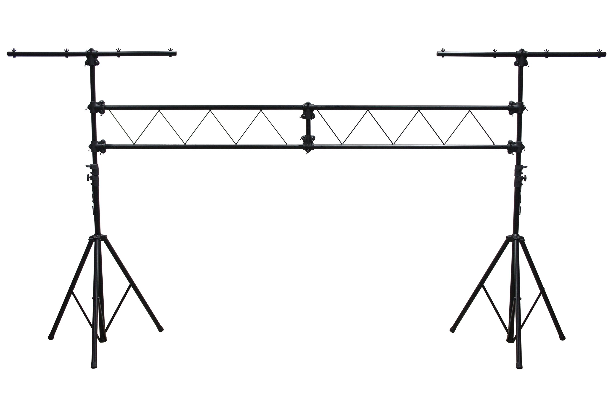 Harmony Audio HA-TRUSSKIT Pro Audio DJ 10 Foot Lighting Truss Package with (2) Tripod Stands