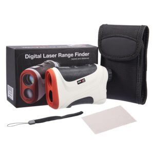 Target Golf Laser Rangefinder - Scope 5-1600 Yards, Multifunction 6X Slope Angle, Distance, Height Measurer Adjustable Focus Range Finder with Carrying Case