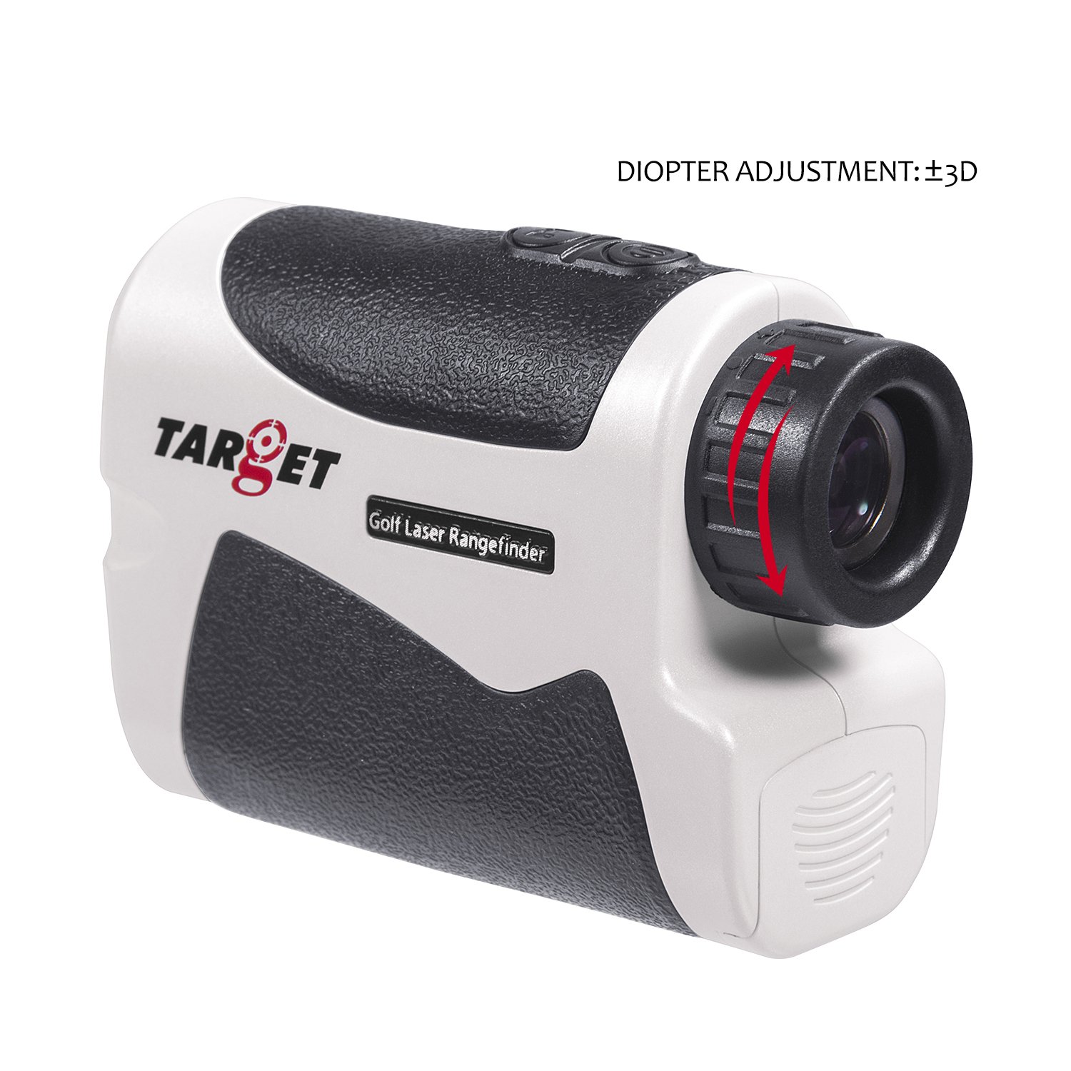 Target Golf Laser Rangefinder - Scope 5-1600 Yards, Multifunction 6X Slope Angle, Distance, Height Measurer Adjustable Focus Range Finder with Carrying Case