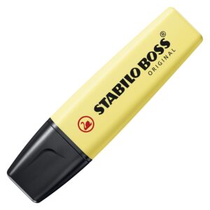 stabilo boss original pastel highlighter, milky yellow