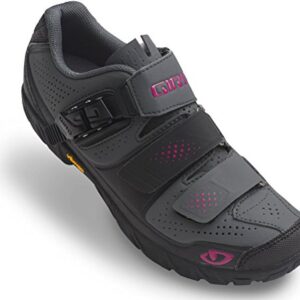 Giro Terradura Womens Mountain Cycling Shoe − 37, Dark Shadow/Berry (2019)