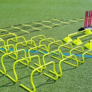 NWS Forza Speed Training Hurdles | Enhance Agility and Speed for Multi-Sport Training - Choose from 6'', 9'', and 12'' Hurdles Available in Packs of 6, 12, and 18 (6inch, Pack of 6)