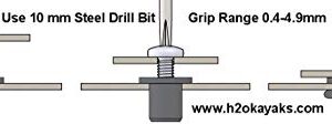 Zig Zag Cleat with Marine Grade Stainless Steel Fixings & Well Nuts