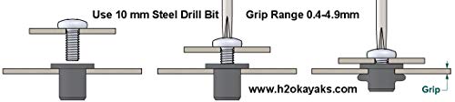 Zig Zag Cleat with Marine Grade Stainless Steel Fixings & Well Nuts