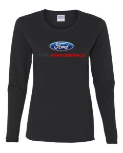 ford performance long sleeve t-shirt ford mustang gt st racing black large