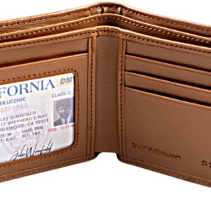 Miramax Officially Licensed Bad Mother Wallet Bi-fold Embroidered Brown Leather