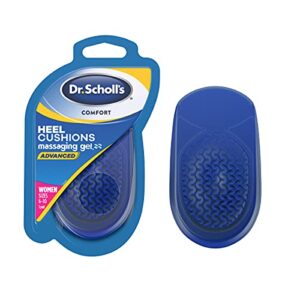 dr. scholl's heel cushions with massaging gel advanced // all-day shock absorption and cushioning to relieve heel discomfort (for women's 6-10, also available for men's 8-13)