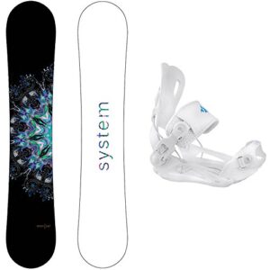 package-system mtnw women's snowboard-147 cm-system lux bindings