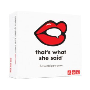 that's what she said game - the hilariously twisted party game | ages 17+ rated game