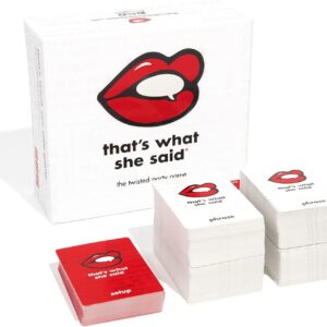 That's What She Said Game - The Hilariously Twisted Party Game | Ages 17+ Rated Game