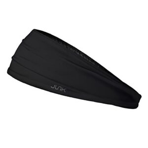 junk brands tactical black big bang lite headband, black, one size (tacticalblack-bbl)