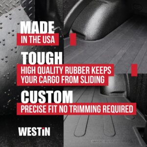 Westin 50-6415 Black Rubber Truck Bed Mat fits 2017-2022 F-250 F-350 Super Duty (8' Bed)