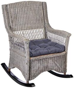 safavieh home collection aria antique grey rocking chair