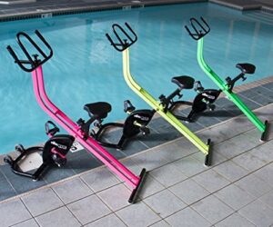 tidalwave water exercise bike, pool bike, under water spin cycling, tidal wave, aquatic fitness (green)