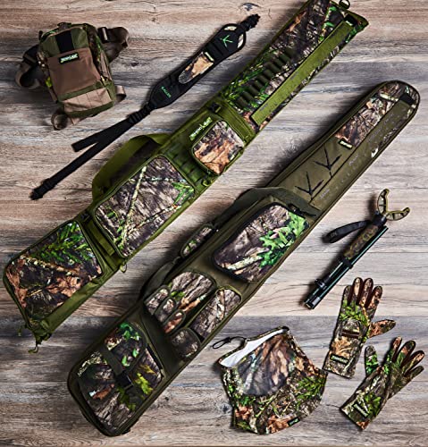 Allen Company Gear Fit Pursuit Shocker Turkey Shotgun Case, 52", Mossy Oak Obsession, Gray/White/Red (954-52)