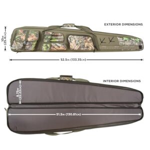 Allen Company Gear Fit Pursuit Shocker Turkey Shotgun Case, 52", Mossy Oak Obsession, Gray/White/Red (954-52)