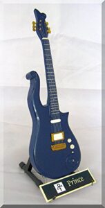 prince miniature guitar cloud blue w/name tag