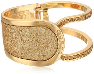 guess hinged with stones and glitter bangle bracelet