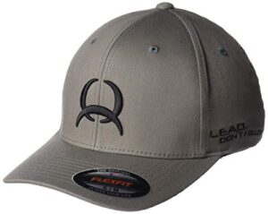 cinch mens flexfit with emboidery baseball cap, grey, large-x-large us