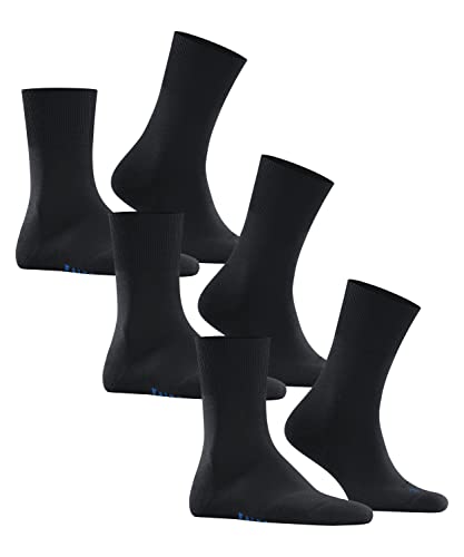 FALKE Run 3-Pack U SO, Black (Black 3000), 12.5-13.5